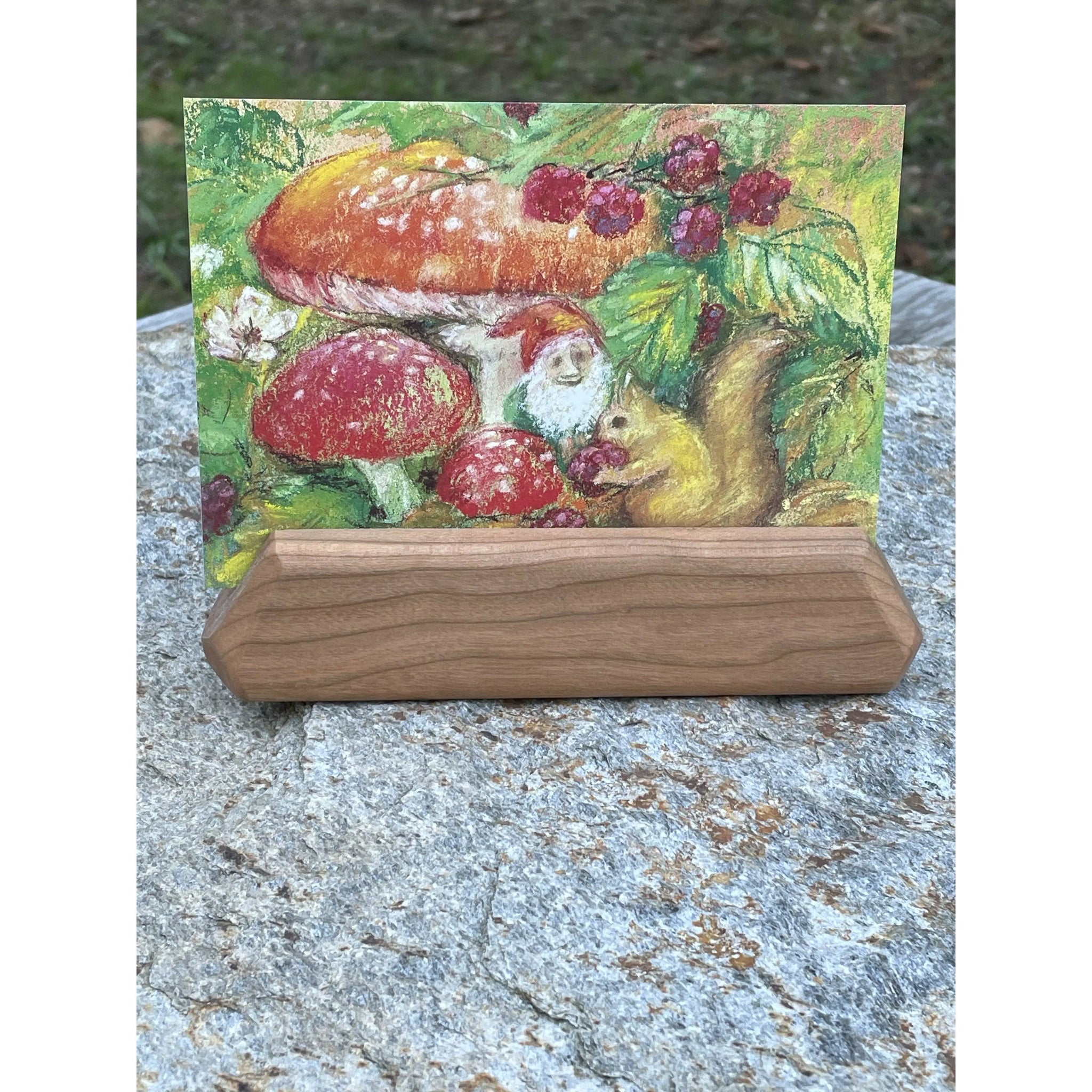 Wooden Post Card Holder - Photo Holder - Alder & Alouette